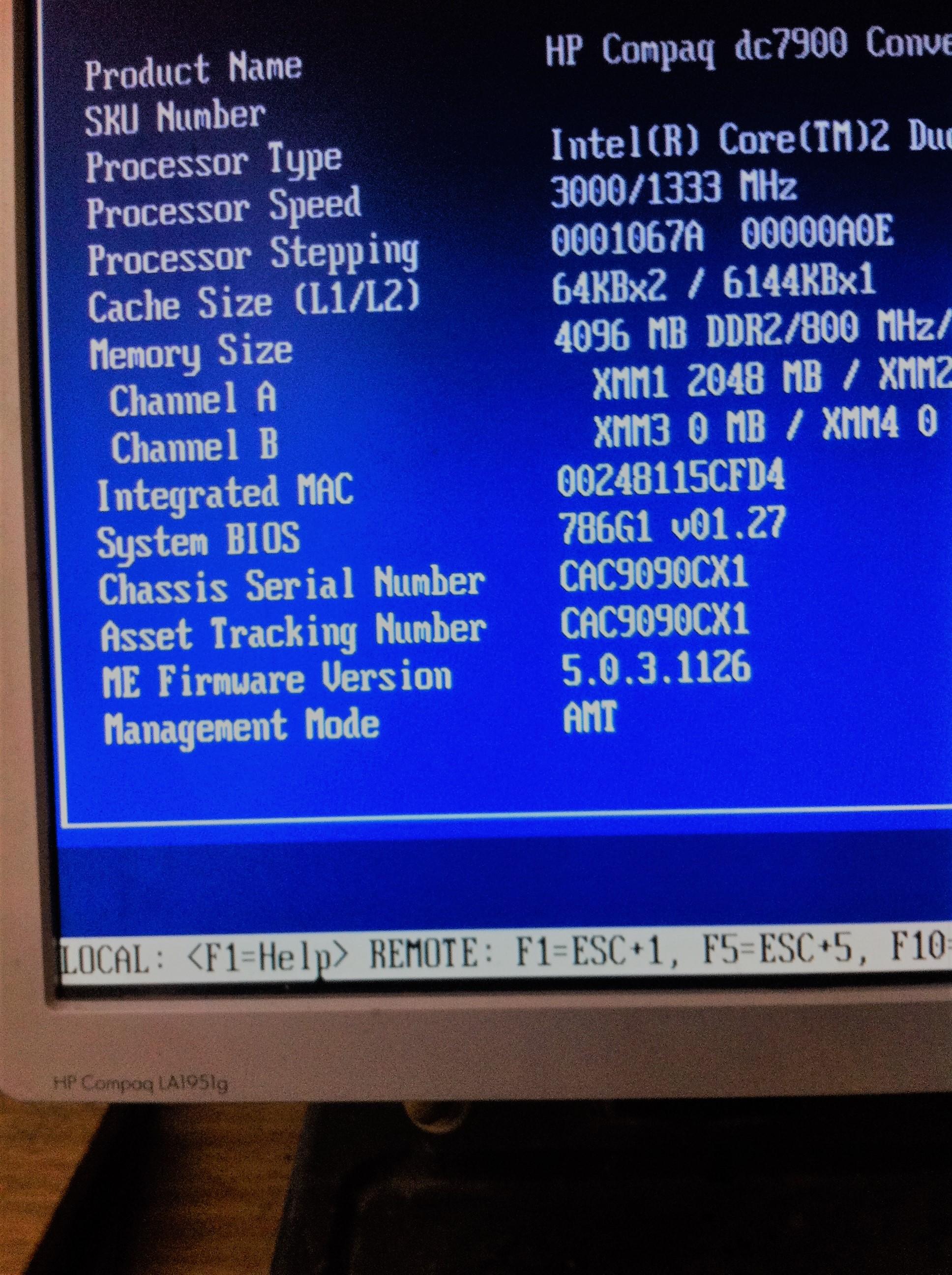 2233-HECI error during MEBx execution - Intel Management Engine - Win ...