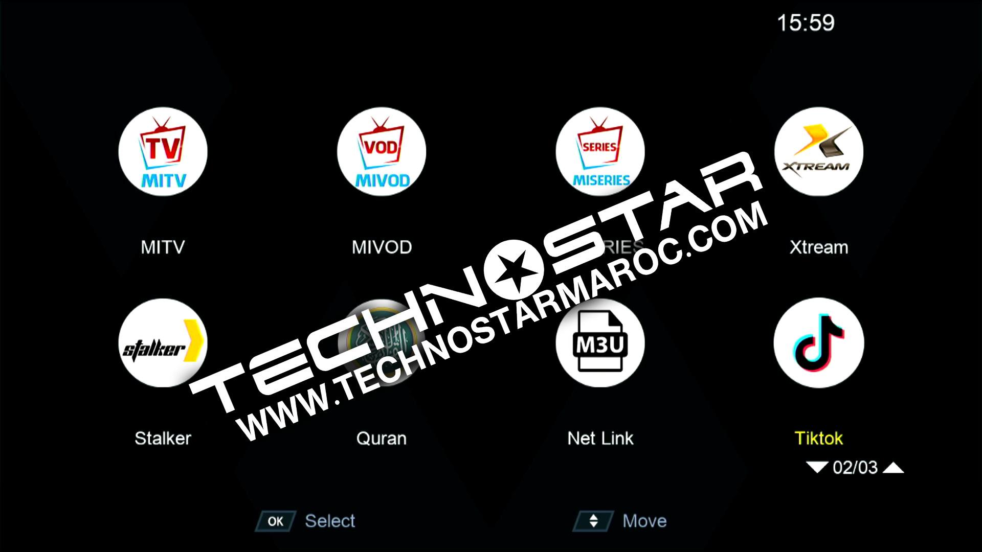 تحديث جديد خاص بجهاز TECHNOSTAR DERBY إضافة خاصية TIKTOK واضافات اخرى